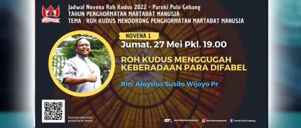 Novena Roh Kudus Hari Pertama, Jumat 27 Mei 2022 - Paroki Pulo Gebang - KAJ