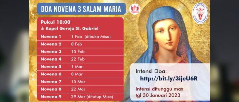 Novena 9 – Doa Novena 3 Salam Maria - Paroki Pulo Gebang - KAJ