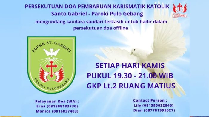 Persekutuan Doa Pembaruan Karismatik Katolik - Paroki Pulo Gebang - KAJ